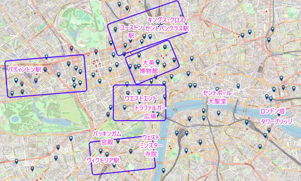 Printable Tourist Map Of London - Original Tour map of london hotels